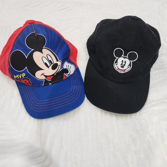 Disney | Accessories | Two Mickey Mouse Hats | Poshmark